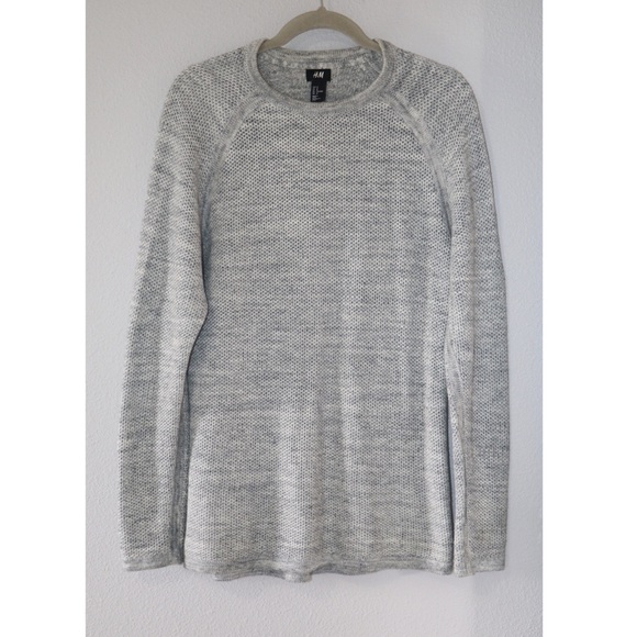 H&M | Sweaters | Hm Mens Grey Knit Sweater | Poshmark